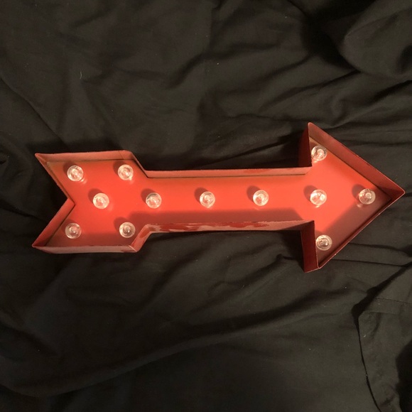 Other | Red Arrow Light Up Sign | Poshmark
